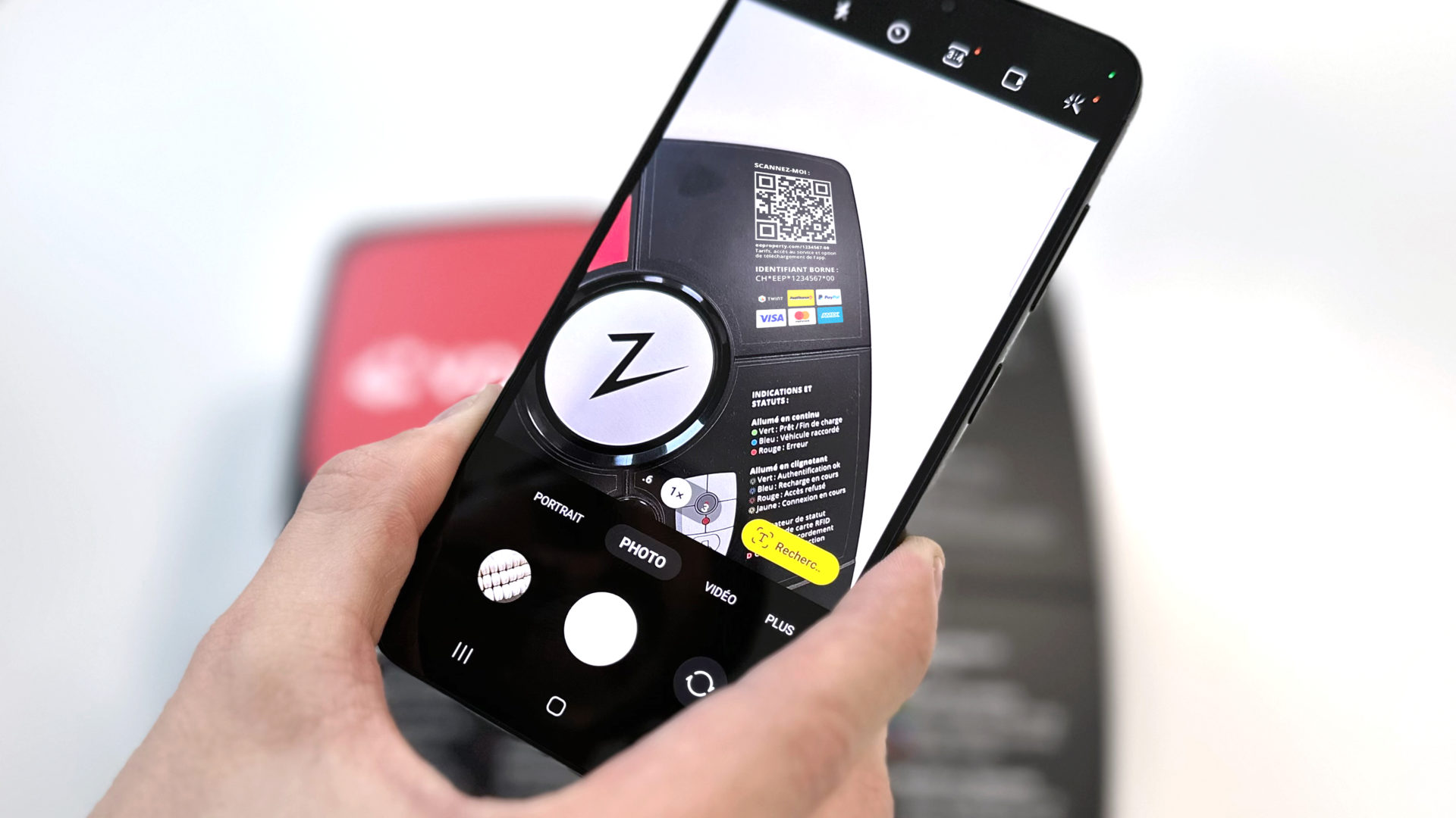 Scanner un code pour charger son véhicule : Scan'n'charge